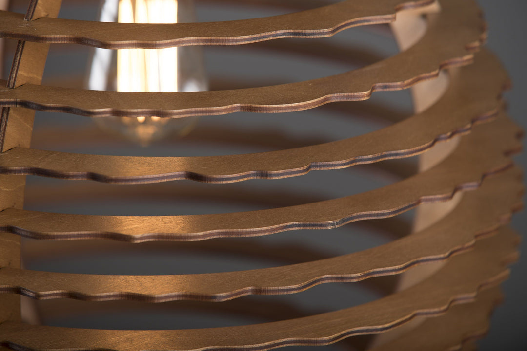 Wavy Modern Wood Pendant Lighting