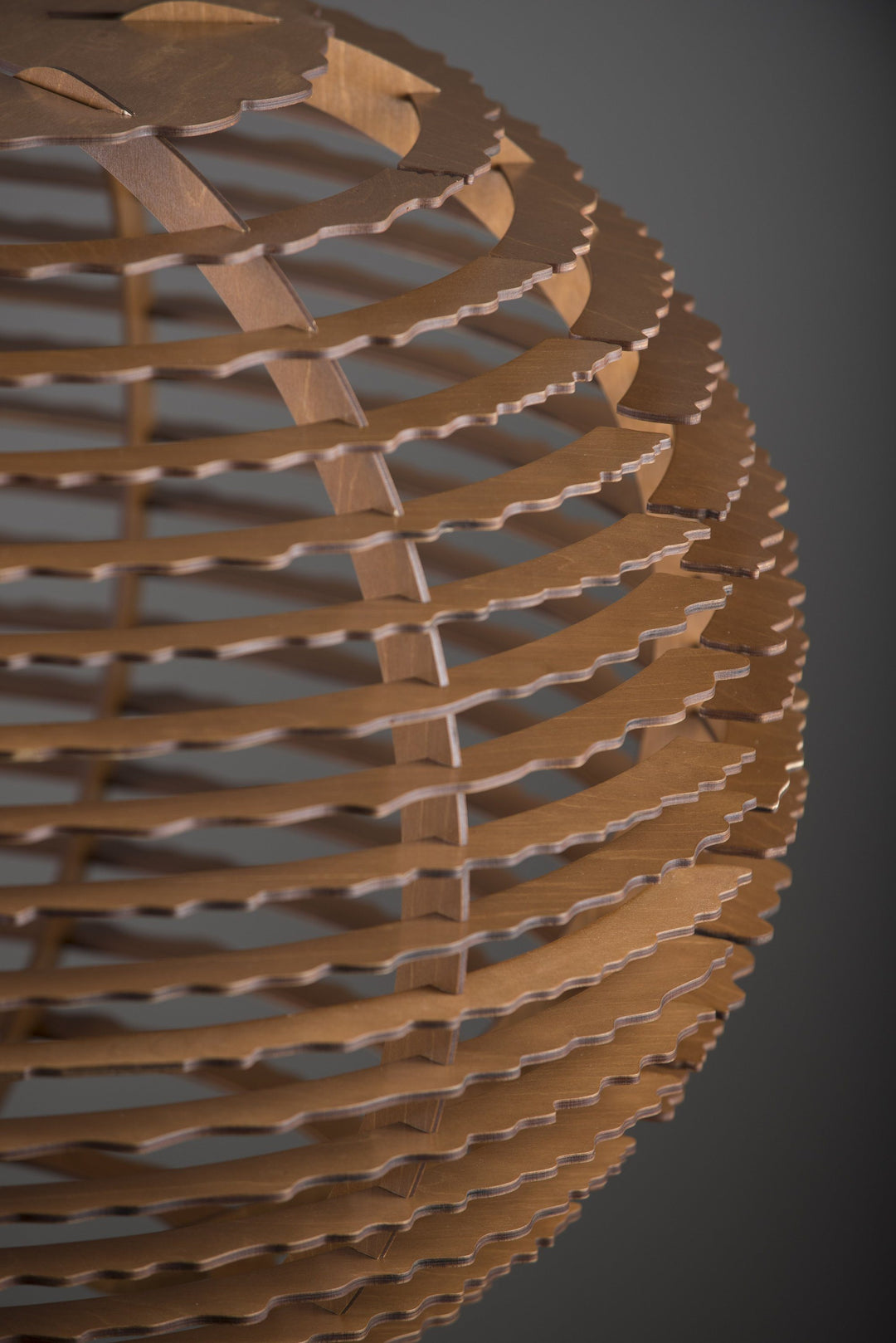 Wavy Modern Wood Pendant Lighting