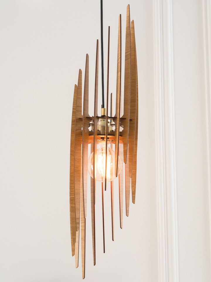 Straight Up Abstract Pendant Light