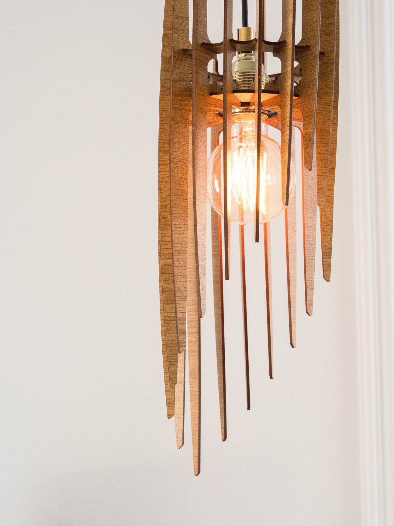 Straight Up Abstract Pendant Light