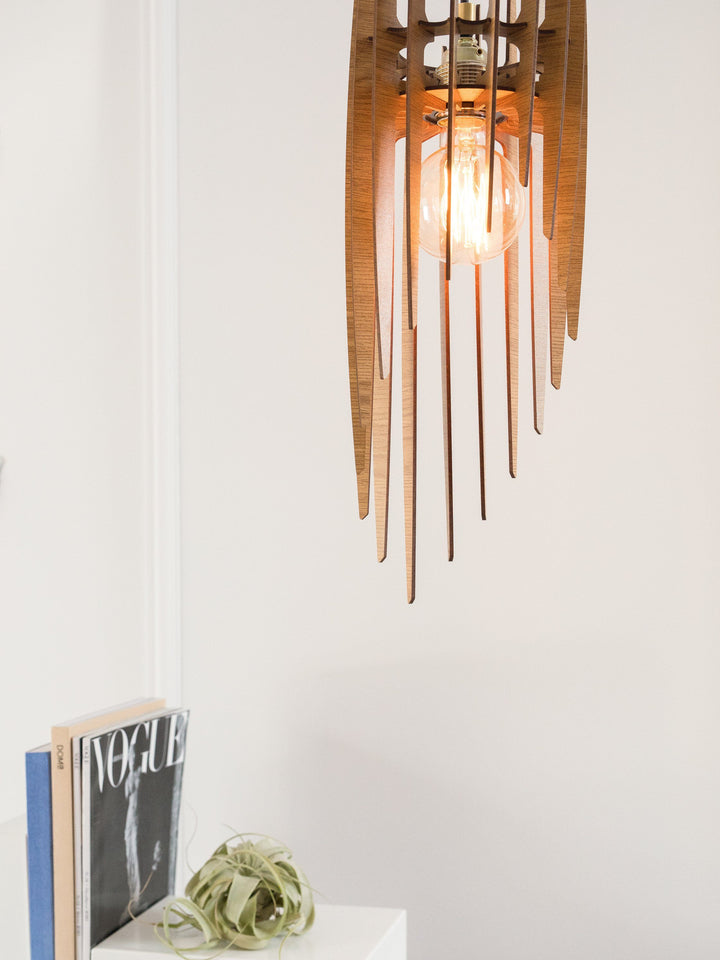 Straight Up Abstract Pendant Light